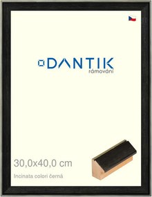 DANTIK rámeček 30x40 | INCLINATA colori černá (Plexi Čiré)