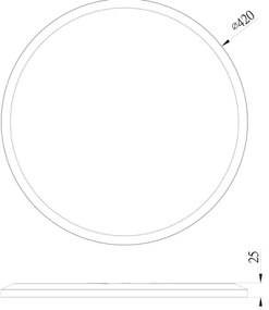 Globo 41562-24B - LED Koupelnové stropní svítidlo SAPANA LED/24W/230V IP44