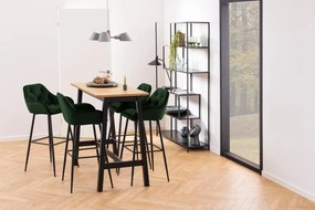 ACTONA GROUP Barová židle BROOKE zelená z látky Vic 0000090453