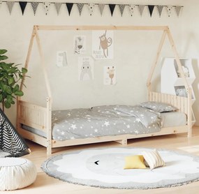 vidaXL Dětská postel 90 x 190 cm masivní borové dřevo [834509] Barva: Přírodní