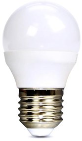 SOLIGHT LED žárovka miniglobe matná G45 6W, E27, 3000K, 510lm
