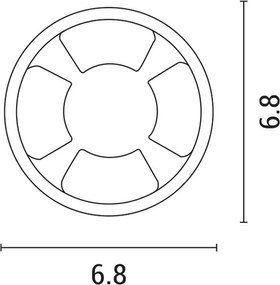 LED Zápustné svítidlo LED/3W/12V IP65