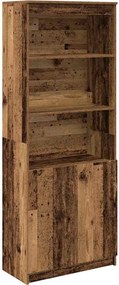 Skříň highboard Staré dřevo 70x35x180 cm kompozitní dřevo 3328478