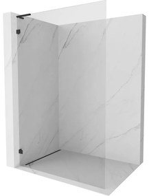 Mexen Lunar L sprchová stěna Walk-in levá 70 x 200 cm, transparentní 8 mm, černá - 830L-070-000-70-00-L