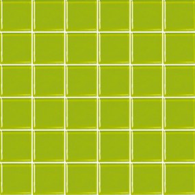 Skleněná mozaika Premium Mosaic zelená 31x31 cm lesk MOS50PI