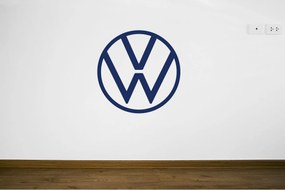 Lepy.cz Samolepka na zeď Volkswagen - logo Velikost (šířka x výška): 30x30cm, Barevná varianta: Černá