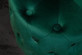 Designová taburetka Rococo 37 cm tmavozelená