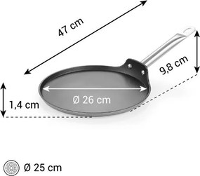 TESCOMA Pánev na palačinky GrandCHEF+ ø 26 cm