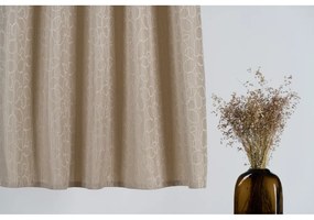 Béžový závěs 140x160 cm Florette – Mendola Fabrics