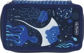 Herlitz Školní penál třípatrový Ocean 19 x 11,5 x 7 cm