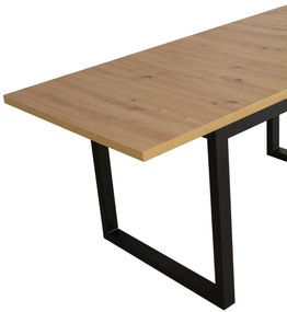 Jídelní stůl Paco 3L Zvolte barvu horní desky: Artisan, Zvolte barvu nožek: Černá