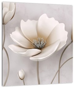 Obraz bílých květin (30x30 cm), 40 dalších rozměrů
