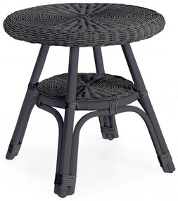 BIZZOTTO Kulatý konferenční stolek ALLISS černý ø52 cm