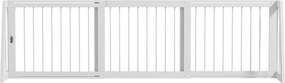 PawHut Zábrana pro psy 3-panelová s možností roztažení 71-190cm - dřevěný pet fence - rozměry 71-190L x 38,5W x 56H cm bílá