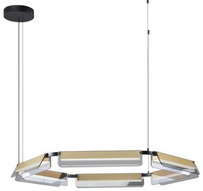 LED stmívatelné černo-zlaté moderní svítidlo Apnea 150