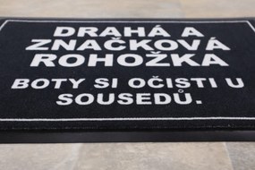 Mercury Flooring, Drahá a značková rohožka 40x60 cm - na ven i na doma, 40x60, černá