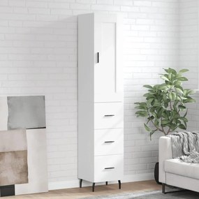 vidaXL Skříň highboard 34,5 x 34 x 180 cm kompozitní dřevo [3200215] Barva: bílá s vysokým leskem