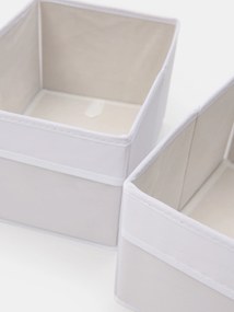 Sinsay - Skládací organizéry do skříně 2 pack - bílá