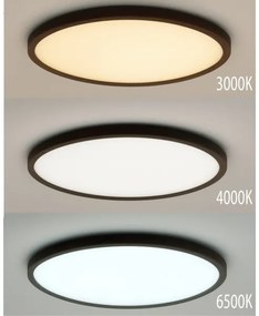 LED Stropní svítidlo LED/32W/230V 3000/4000/6500K pr. 40 cm hnědá