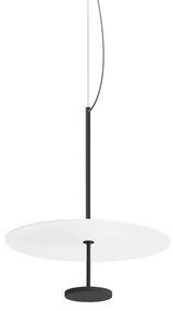Linea Light Stilo_P, závěsné svítidlo pro nepřímé osvětlení, 13W LED 3000K, bílá/černá, prům. 34,5cm