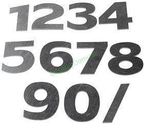 Domovní číslo popisné Břidlice LILY - písmeno "A"