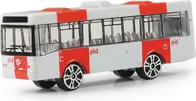 RAPPA 241107 Kovový autobus PID Praha červený 8 cm / od 3 let