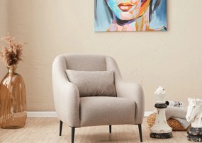 Hanah Home Křeslo VENUS krémové 825BLC2744