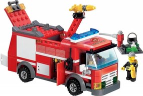 Blocki stavebnice Hasičské auto typ LEGO 206 dílů