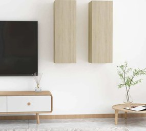 vidaXL TV skříňky 2 ks 30,5 x 30 x 90 cm kompozitní dřevo [803345] Barva: dub sonoma