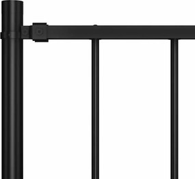 Plotový panel Woerden se sloupky ocelový 1,7x0,75 m černý 145209