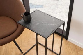 Odkládací stolek Infinity II mramor černý