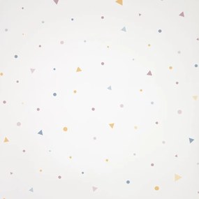 Bílá tapeta na zeď s pestrobarevným vzorem Kave Home Miris III. 10 x 0,5 m