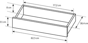 Psací stůl ADA | 120 cm | UNI provedení | kašmír