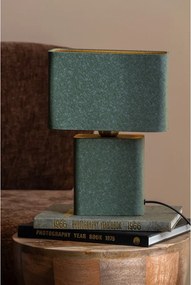 Zelená kovová stolní lampa (výška 33 cm) Boaz Recto – Leitmotiv
