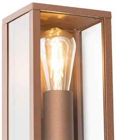 Průmyslová nástěnná lampa rezavě hnědá 38 cm 2-světlo IP44 - Charlois