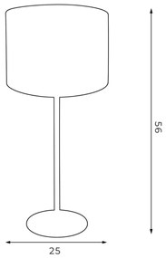 Stolní lampa ARDEN 1xE27/60W/230V pr. 25 cm černá/zlatá