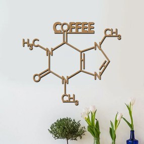 dřevo života Dřevěný obraz COFFEE FORMULA Zvolte rozměr (cm): 40x33, Zvolte barvu dekoru: Buk
