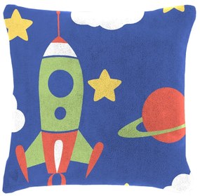 Dětský polštářek beránek Mistral Home Space vesmírné lodě 40x40 cm
