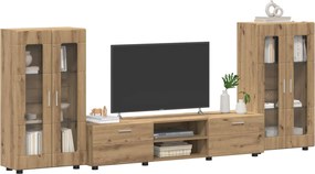Sestava TV skříněk FLORIN 3 ks Artisanový dub Kompozitní dřevo 3397943