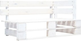 vidaXL Zahradní rohová lavice z palet dřevo [44698] Barva: Bílá