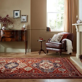 Flair Rugs, Kusový koberec Sincerity Royale Gillingham Red, 80x150, červená, ložnice
