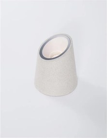 NV 9470582 Venkovní sloupkové svítidlo FOX bílý pískovec skleněný difuzor GU10 1x7W 100-240V bez žárovky IP65 - NOVA LUCE