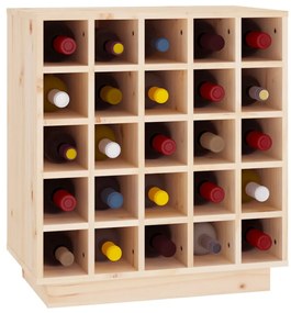 Skříňka na víno 55,5 x 34 x 61 cm masivní borovice - Default Title