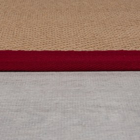 Kusový koberec Herringbone Border Kira Red, 200x290, béžová, chodba / predsieň, Flair Rugs