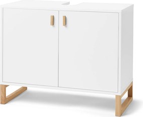 Tchibo - Skříňka pod umyvadlo se 2 dvířky - barva: bílá