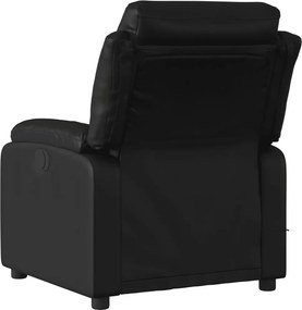 Masážní polohovací křeslo černé, umělá kůže 3206160