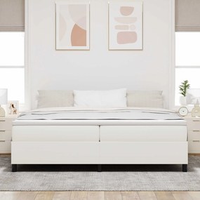 Rám platformy Krémová 200 x 200 cm Žebrovaná látka 3337429