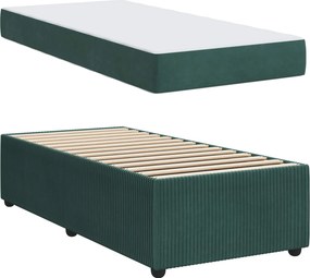 Rám postele Tmavě zelená 90 x 190 cm textil 3398337