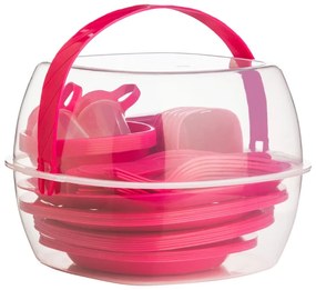 Pikniková sada Premier Housewares Hot Pink, 51ks