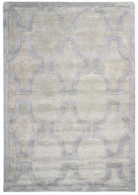 Viskózový koberec 160 x 230 cm béžový/šedý GWANI Beliani